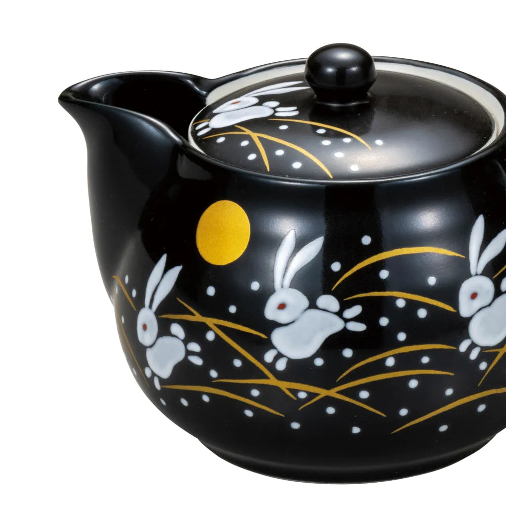 Kutani Jumping Rabbit Japanese Teapot - Link in Japan