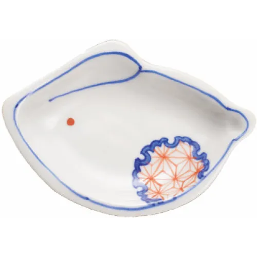 Soukyu Kiln Kutani Rabbit Small Plate - Link in Japan
